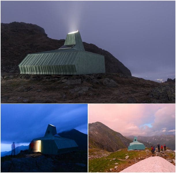 Moderno refugio de madera CLT, en las montañas Fagaras (Rumanía)