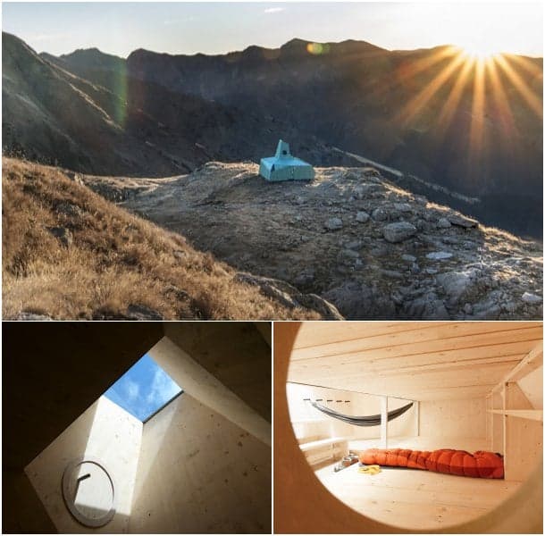 Moderno refugio de madera CLT, en las montañas Fagaras (Rumanía)