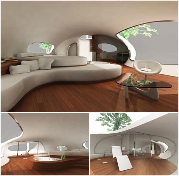 Jungle House: refugio elevado de diseño biónico. Colocado entre árboles